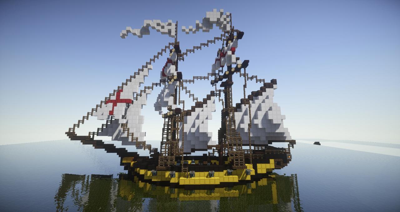 Royal Navy Schooner: H.M.S Rapture Minecraft Map