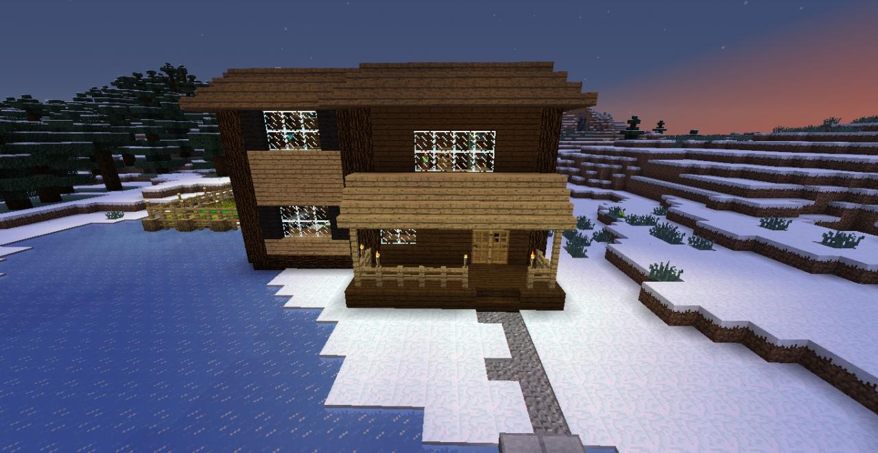 Modern Home {Fits with Snow Biome} Minecraft Map