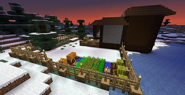 Modern Home {Fits with Snow Biome} Minecraft Map