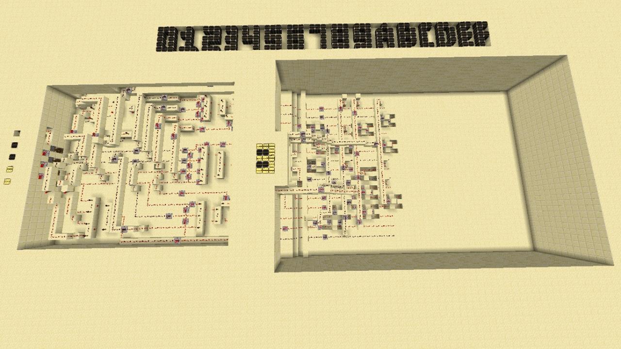 Binairy decoder (figures) Minecraft Map