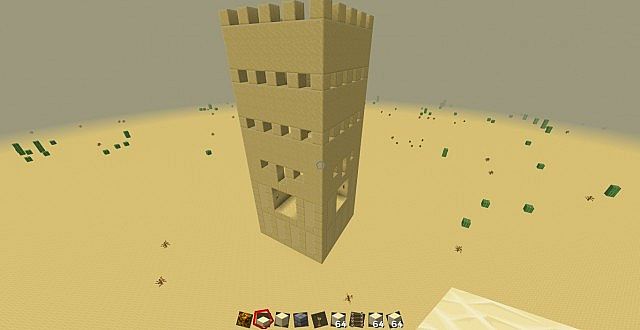 module Desert wall tower corner Minecraft Map