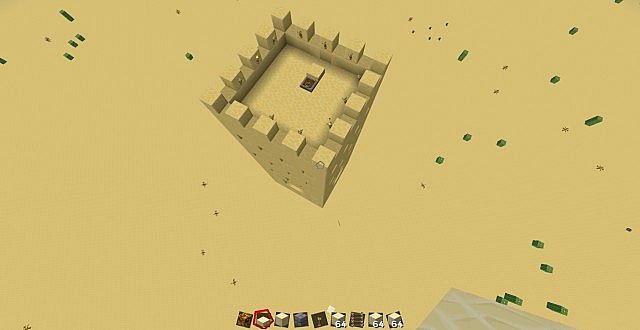 module Desert wall tower corner Minecraft Map