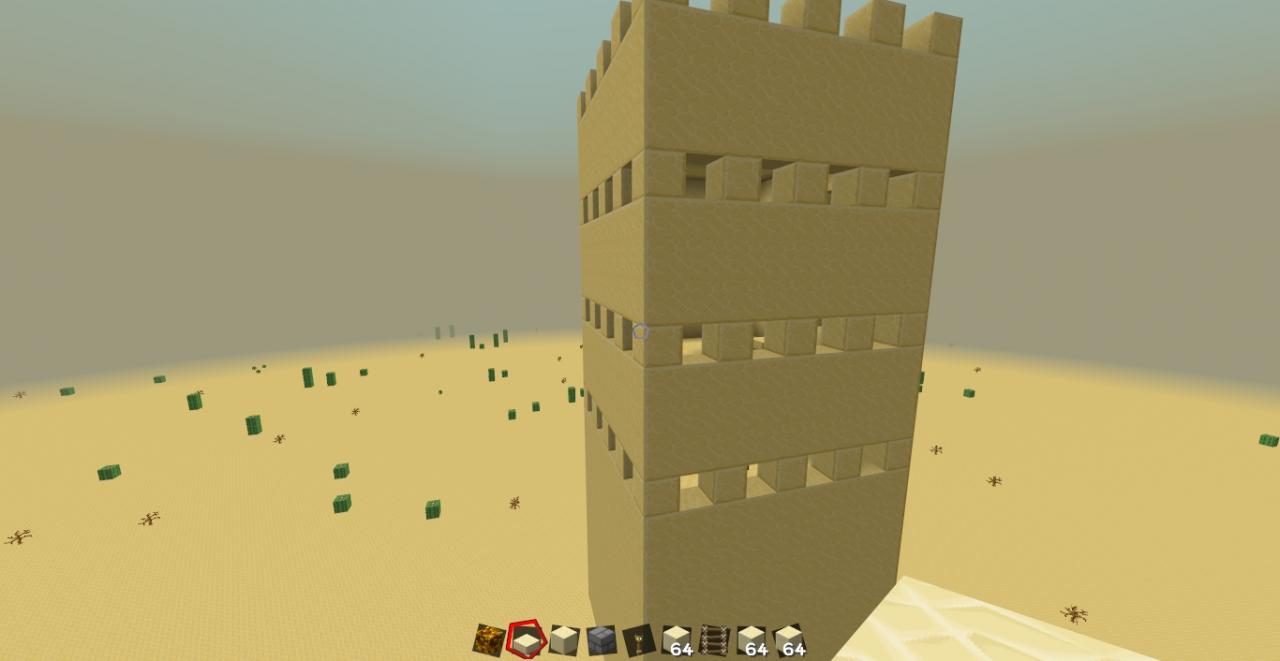 module Desert wall tower corner Minecraft Map