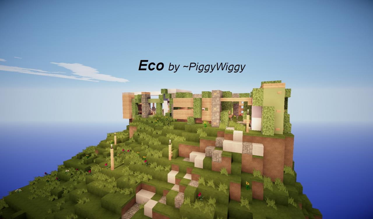 ~Eco~ a Minimalistic Modern Spawn Minecraft Map