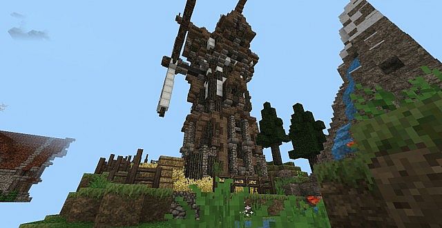 Elven/Steampunk Windmill (New Version Update!) Minecraft Map