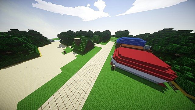 Pokemon Sinnoh Region 3:1 (3 blocks = 1 step in pokemon) Minecraft Map