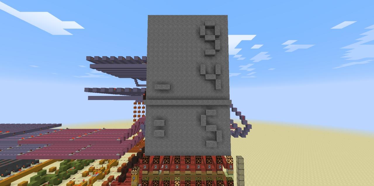 Super Fast 2 Function Redstone Calculator! Minecraft Map