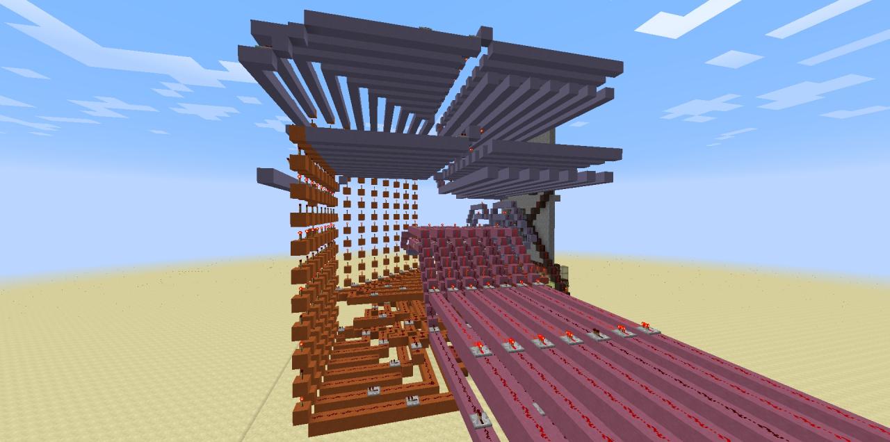 Super Fast 2 Function Redstone Calculator! Minecraft Map