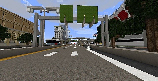 Lapiz Freeway Downtown Area Minecraft Map
