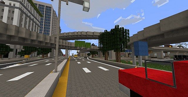 Lapiz Freeway Downtown Area Minecraft Map