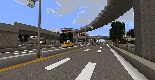 Lapiz Freeway Downtown Area Minecraft Map