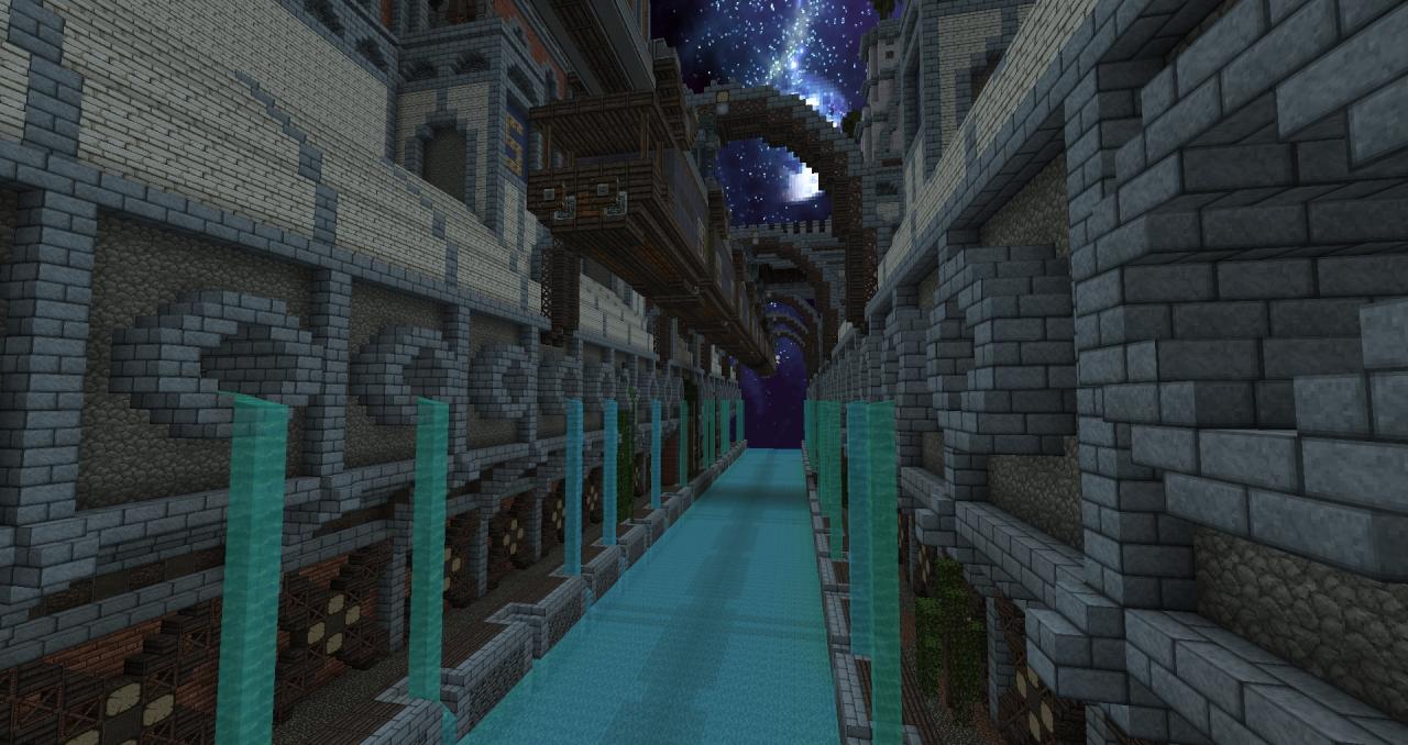 Funky Steampunk Monorail Trainsystem Minecraft Map