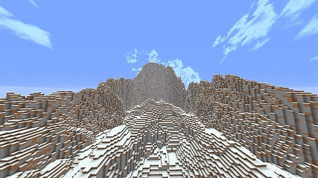 snowy mountain summit Minecraft Map