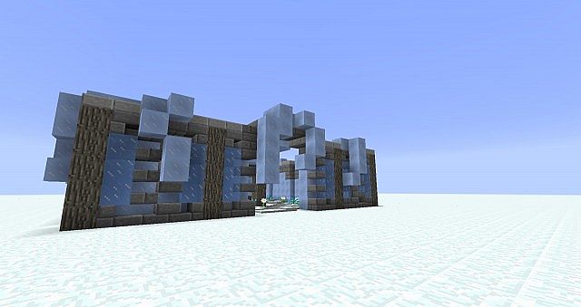 Ice Themed Garden Minecraft Map