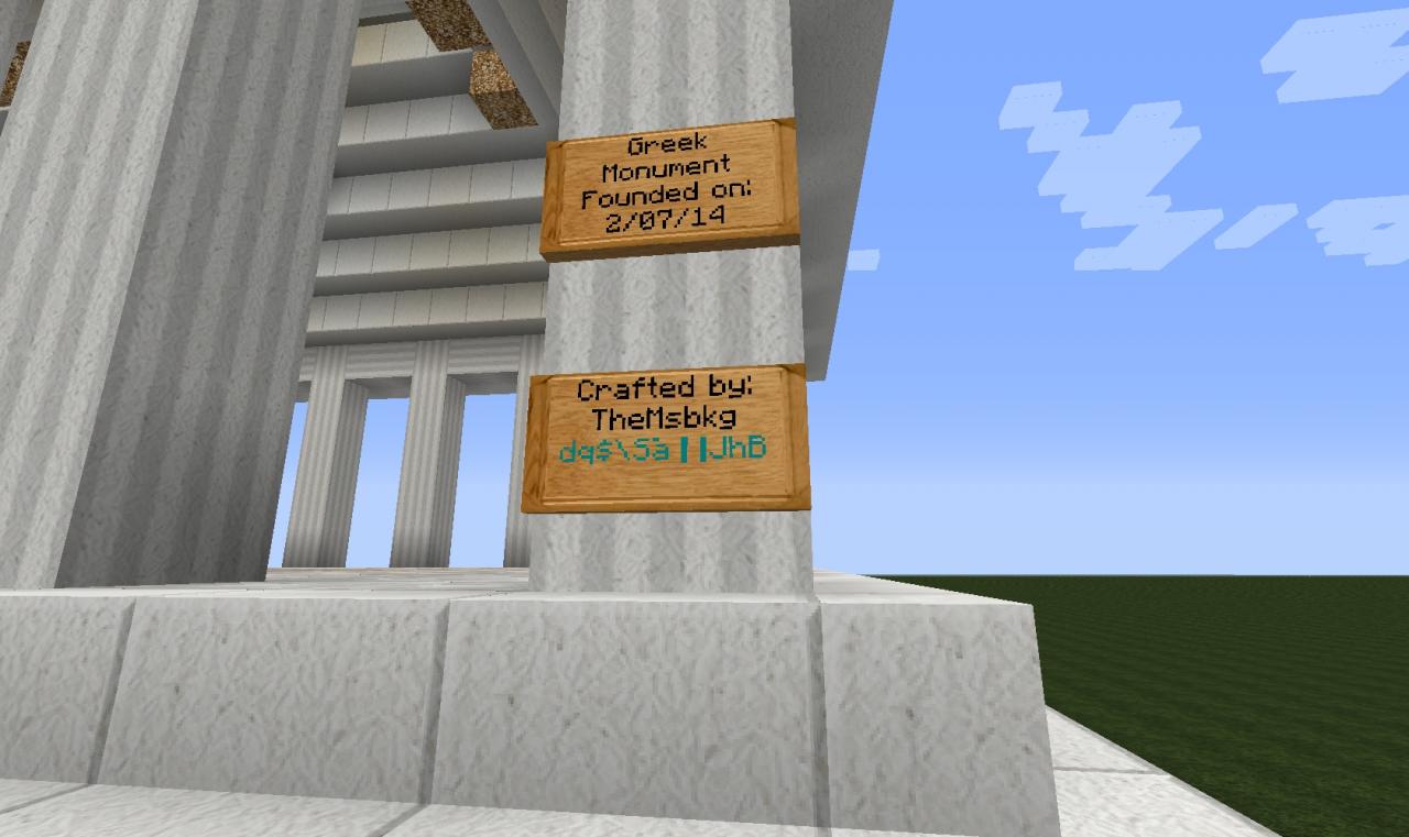 Greek Monument Minecraft Map