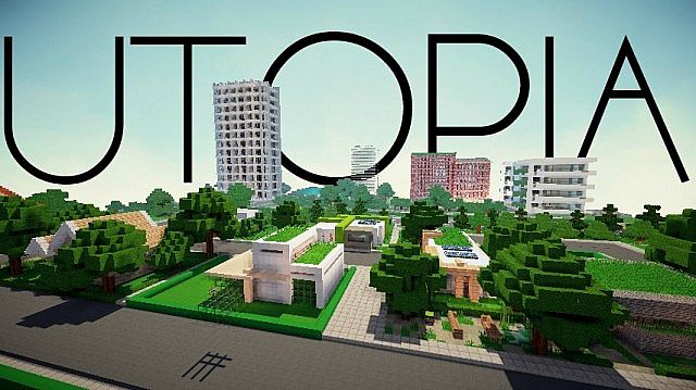 UTOPIA CITY v1 + Overview-Map + NOW DOWNLOADABLE! - NEW WORDL SAVE Minecraft Map