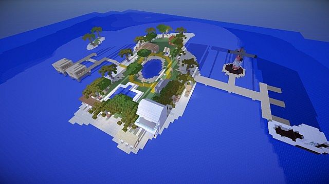 holiday island Minecraft Map