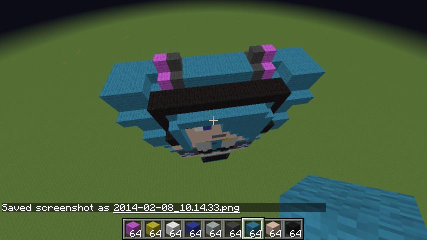 Hatsune Miku Vocaloid Pixel Art Statue Minecraft Map