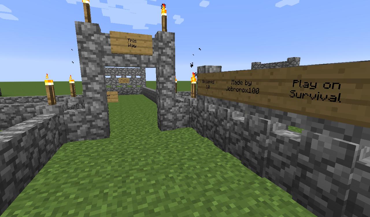 Mini Game Theme Park Version 1.5 Minecraft Map