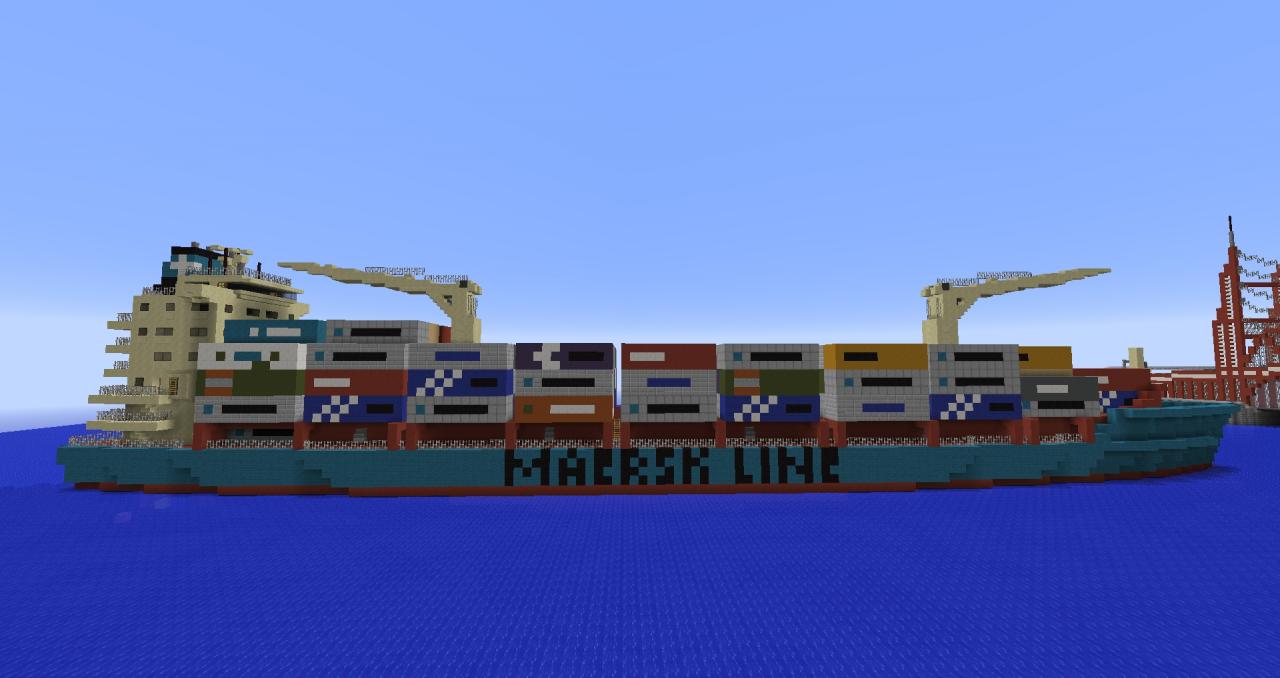 Maersk Alabama - Container Ship + Schematic Minecraft Map