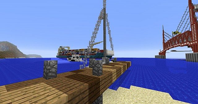 Maersk Alabama - Container Ship + Schematic Minecraft Map