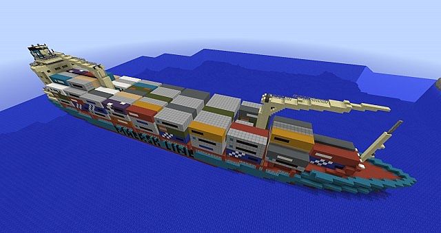 Maersk Alabama - Container Ship + Schematic Minecraft Map