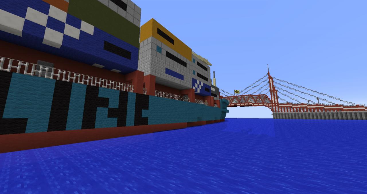 Maersk Alabama - Container Ship + Schematic Minecraft Map