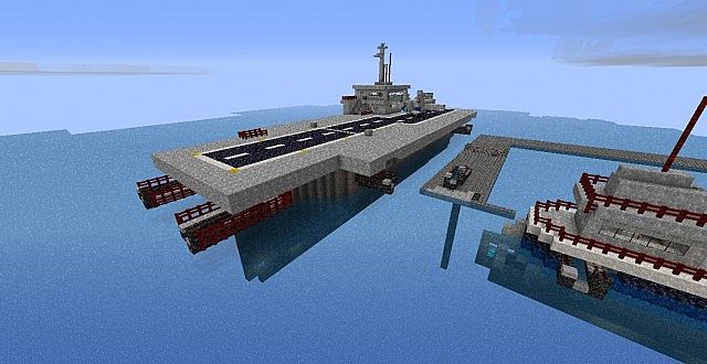 Simple Air-craft Carrier [ with schematic ] Minecraft Map