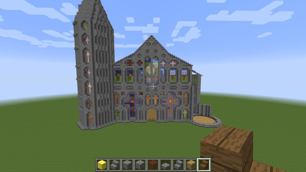 Huge cathedral Minecraft Map