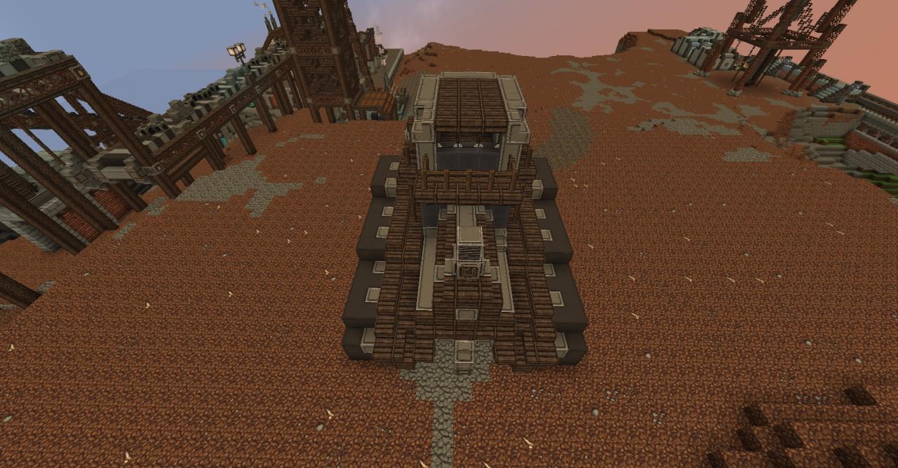 Steampunky Bulldozer Design Minecraft Map