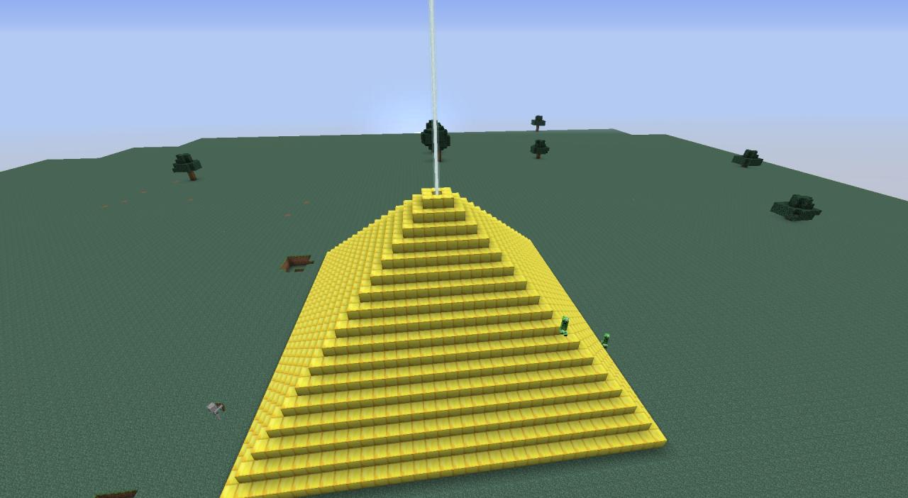 Golden Beacon Pyramid Minecraft Map