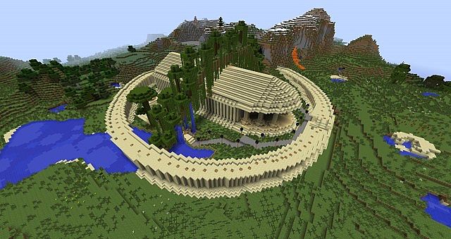 Sandstone Temple. Minecraft Map