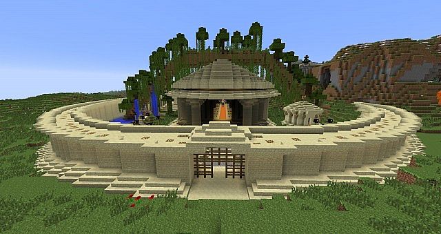 Sandstone Temple. Minecraft Map