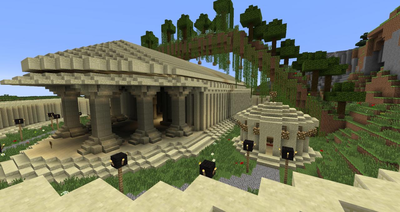 Sandstone Temple. Minecraft Map