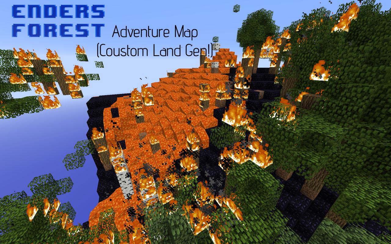 Ender's Forest (Custom Generated Land) Minecraft Map