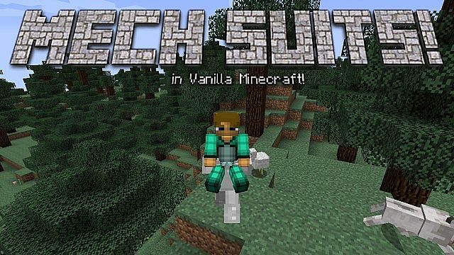 Mech Suits in Minecraft! 100% VANILLA!!! Minecraft Project