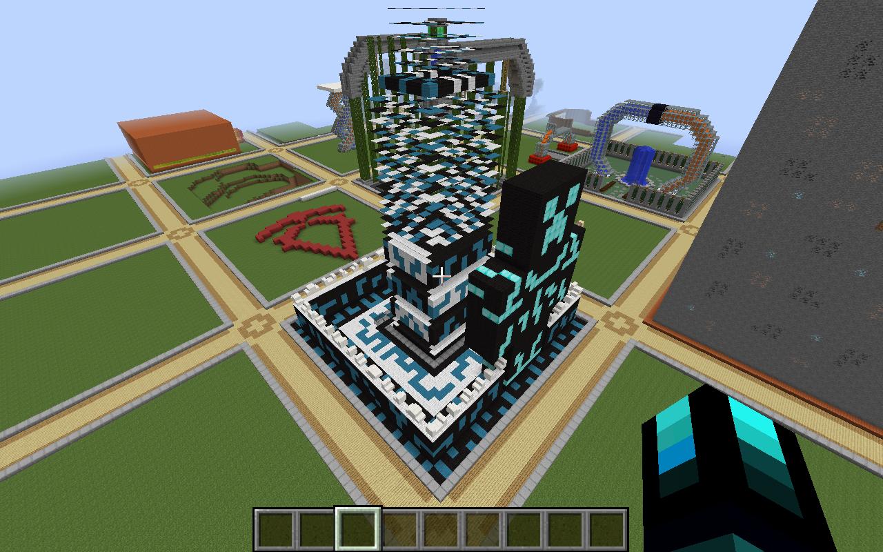 Futuristic Tron Build Minecraft Map
