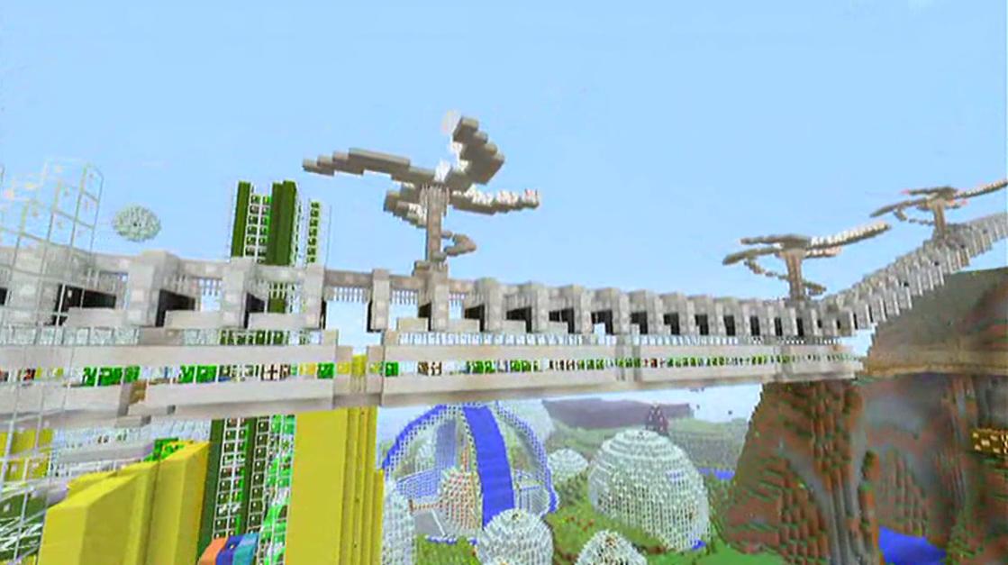 Millipede Maglev Futuristic Train Minecraft Map