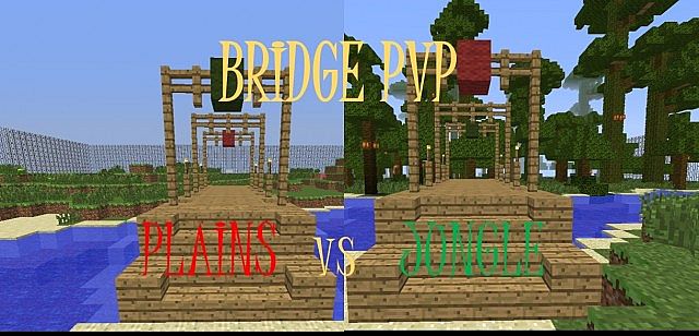 Bridge 1 - Jungle vs Plains PvP Map Minecraft Map