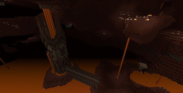 Dark tower of the nether. Minecraft Map