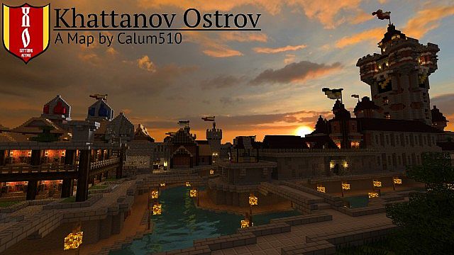 Khattanov Ostrov; City with Custom terrain (Downloadable) Minecraft Map