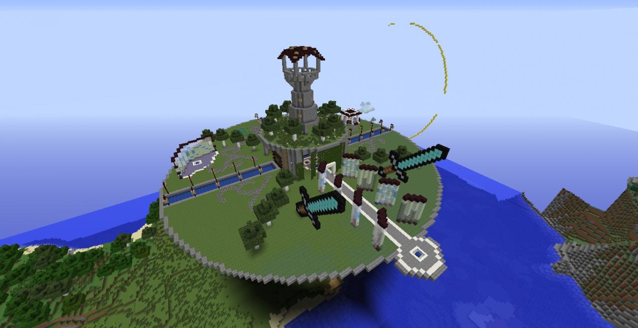 PvP Arena HOME - Floating Island Minecraft Map