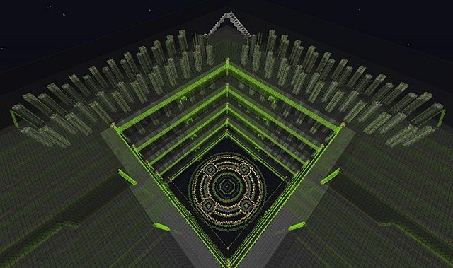 Huge colored glass spawn Minecraft Map
