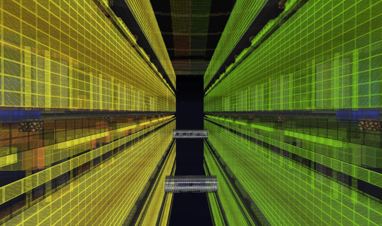 Huge colored glass spawn Minecraft Map