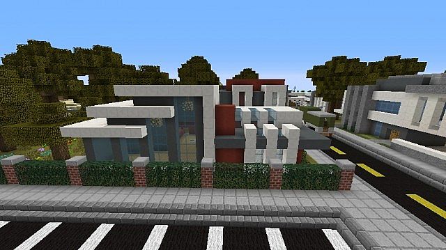 25x25 Modern houses Minecraft Map