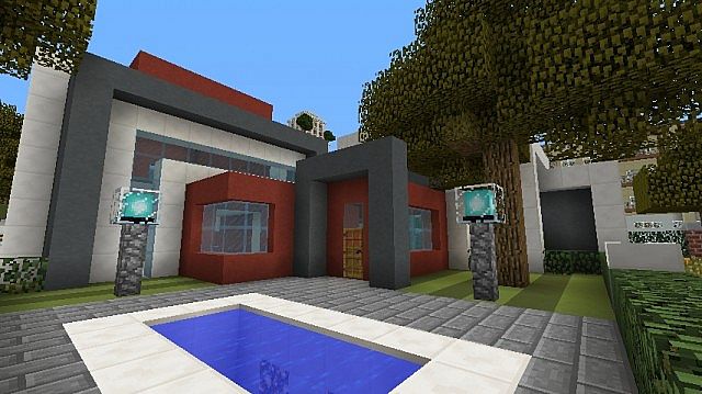 25x25 Modern houses Minecraft Map