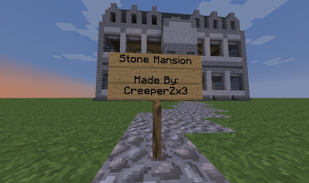 Stone Mansion Minecraft Map