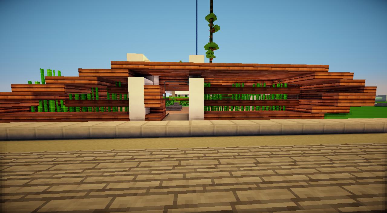 -Oval- A Minimalist Modern House By Electro Minecraft Map