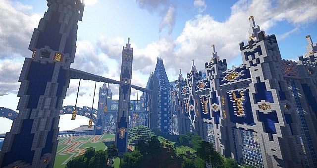 Big spawn building with portal room Minecraft Map