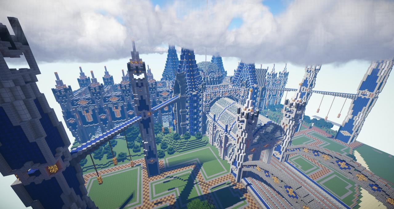 Big spawn building with portal room Minecraft Map